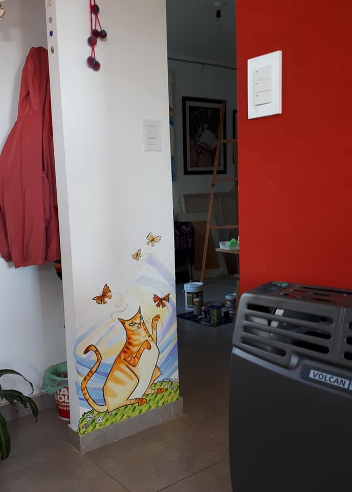 PAULA CANO a r t w o r k: Arte Mural de interior / Indoor Mural Art