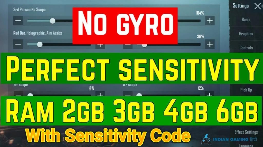 Best BGMI Sensitivity Settings Without Gyroscope No Recoil Sensitivity ...