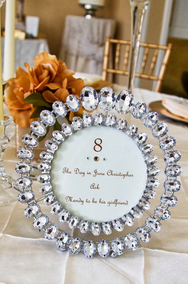Sonal J. Shah Event Consultants, LLC: Bling Table Numbers