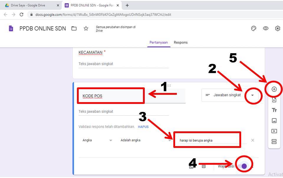 TUTORIAL MEMBUAT PPDB ONLINE DENGAN GOOGLE FORMULIR - Sang Pendidik