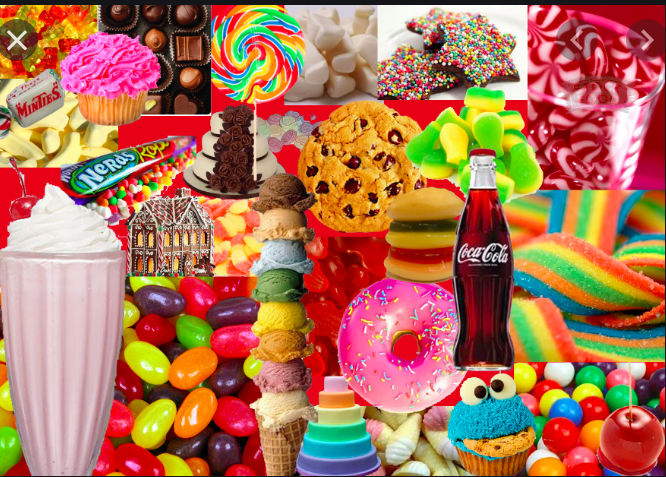 Mr. Bob's Middle & High School Art Room: MS Junk Food Collage project