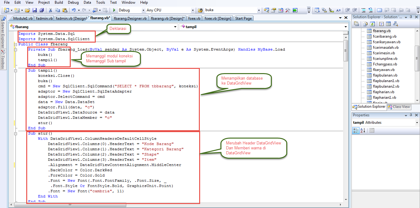CARA MUDAH MENAMPILKAN DATA KE DATAGRIDVIEW VB. NET | Tips Seputar ...