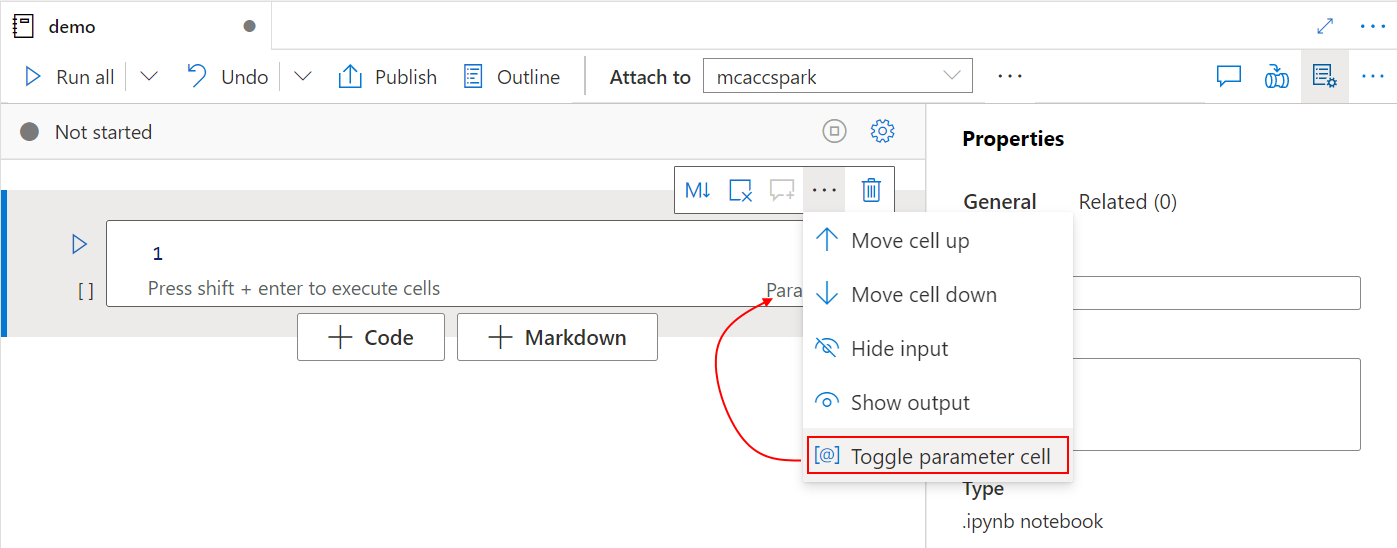 Microsoft BI Tools: Synapse pipeline pass parameter to notebook Microsoft BI Tools: Synapse pipeline pass parameter to notebook