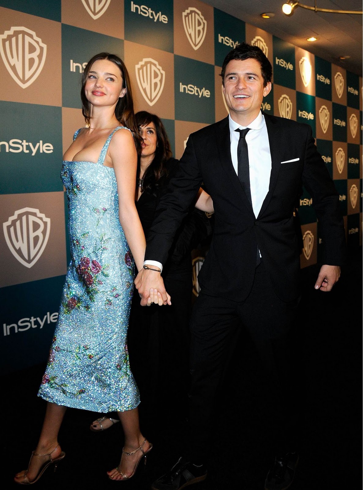 Miranda Kerr sparkly blue dress - Models Inspiration