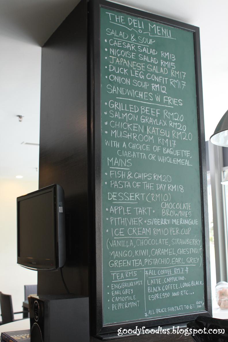 GoodyFoodies: Revised Menu @ The Deli, MiCasa All Suite Hotel, Kuala Lumpur
