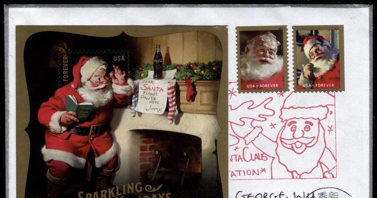 Gulfmann Stamps Collection: USA ~ 2019 Santa Claus Cover