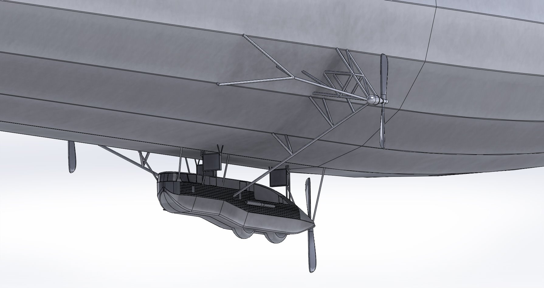 Kampfgruppe 1/144: 1/144 Zeppelin LZ-13 HANSA- by Mikr-Mir