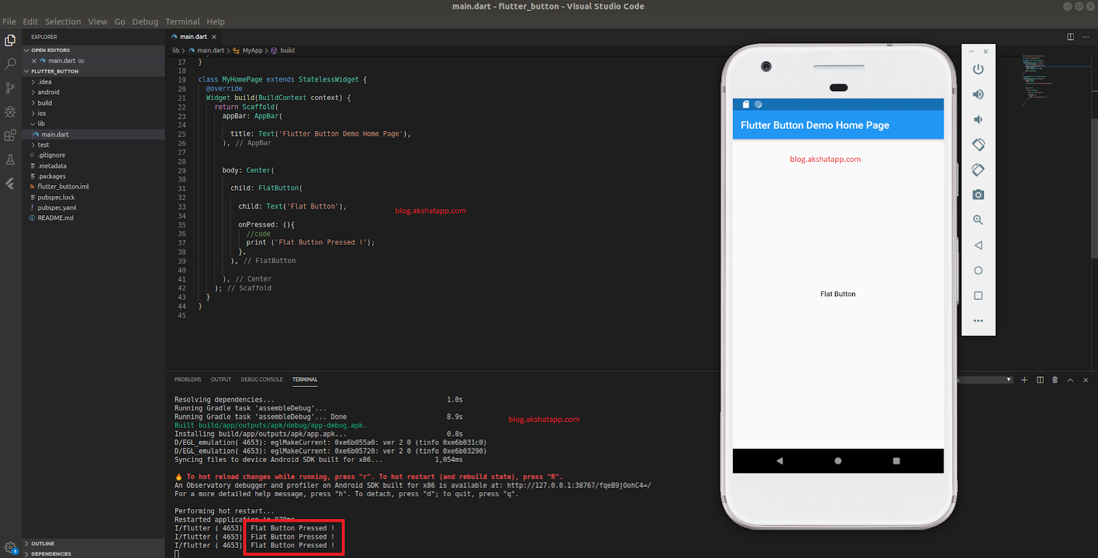 Flutter Button Developer Guide