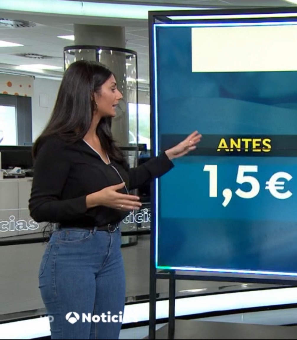 Miss Presentadoras TV: Noor Ben Yessef. A3 Noticias Fin de Semana (18/4/20)