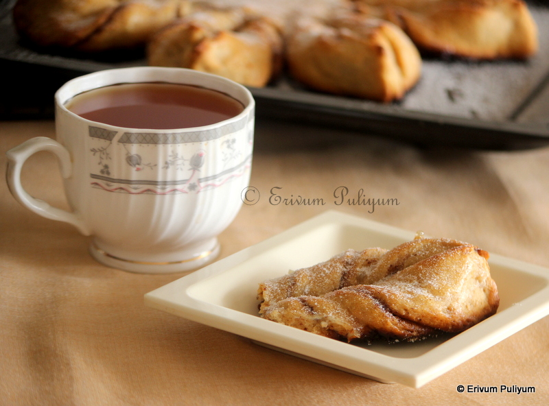 Erivum Puliyum: Cinnamon Pull Apart Wheat Bread | Star- Shaped Cinnamon ...