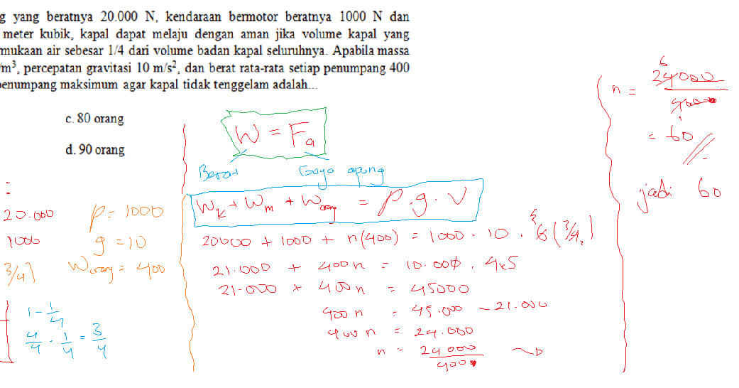 PEMBAHASAN SOAL GAYA APUNG (HUKUM ARCHIMEDES) - IPA SMP - IPA Asik
