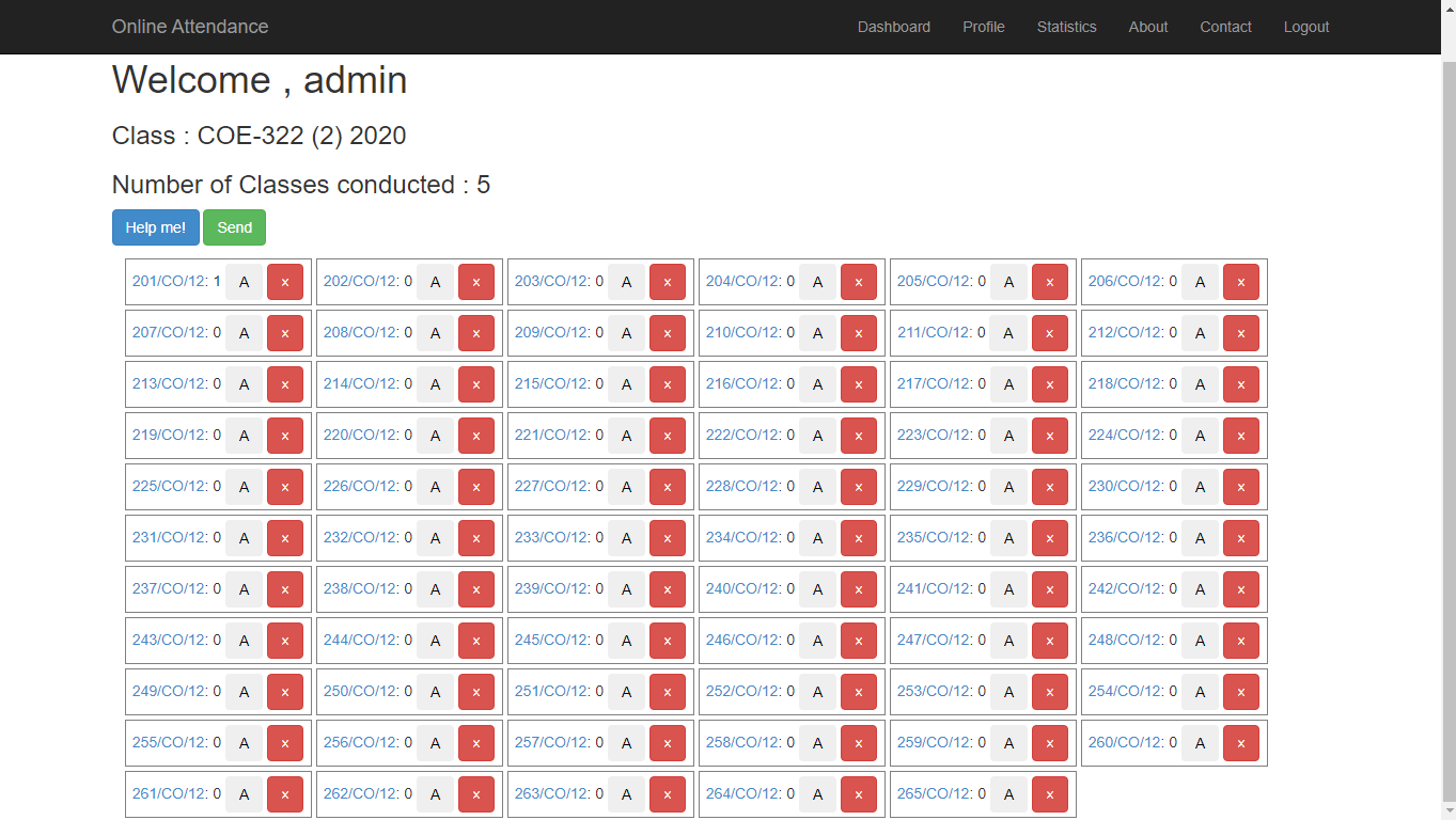 Online School Attendance System in php mysql with Source Code | Free ...