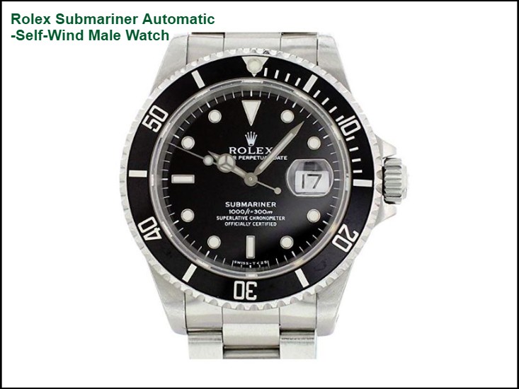 Famous Online Gems: Rolex Submariner Automatic-self-Wind Male Watch