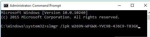 Windows 10 Activation without Product Key