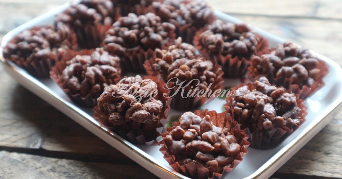 Chocolate Rice Puff Yang Sedap - Azie Kitchen