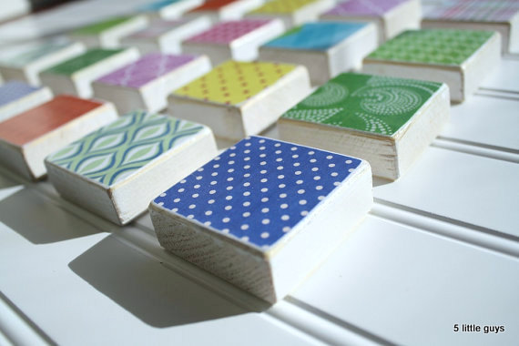 Five Little Guys: Wood Block Memory Matching Game