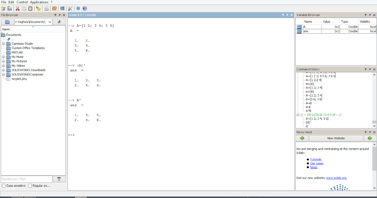 CAD CAM CAE TUTORIALS: How to find determinant and transpose of a ...