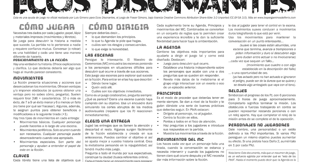 Recurso: resumen para Ecos Disonantes