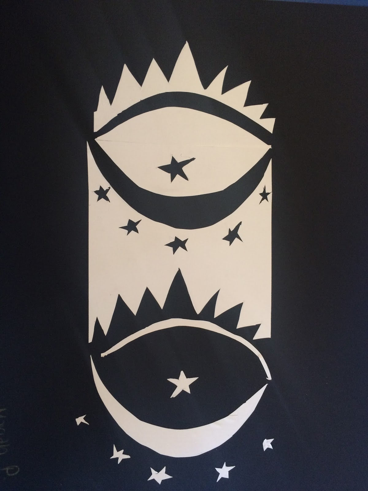 Mariah's Art : Night & Day Notan Art