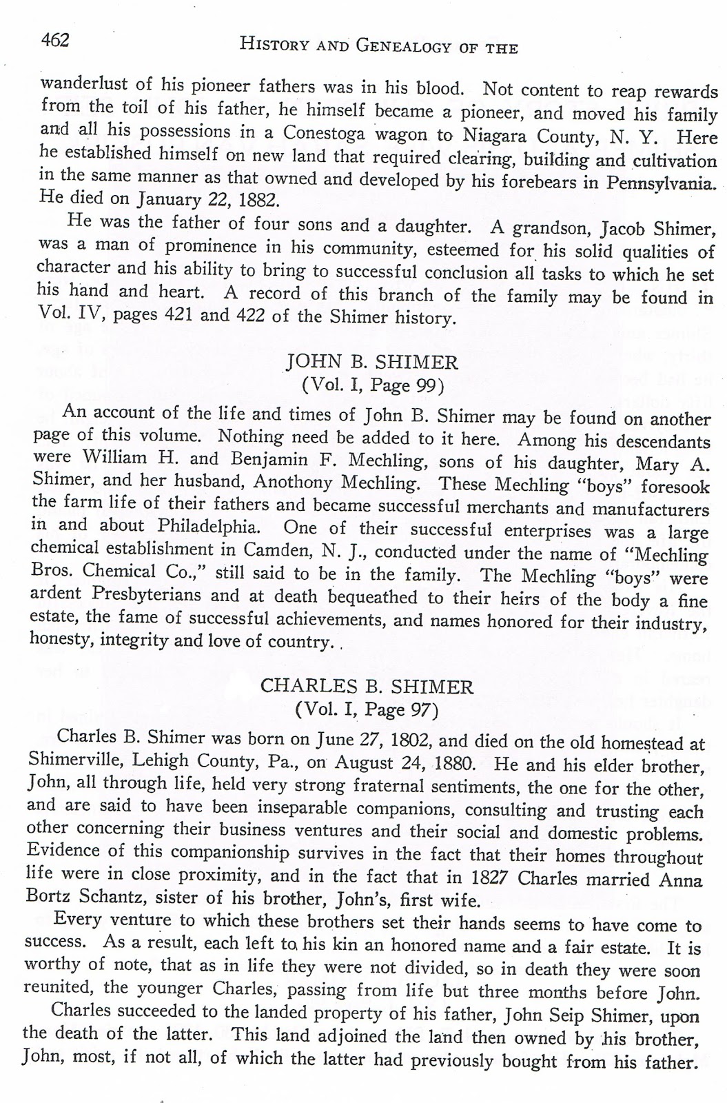 Shimer Blog: John Seip Shimer and his Decendants