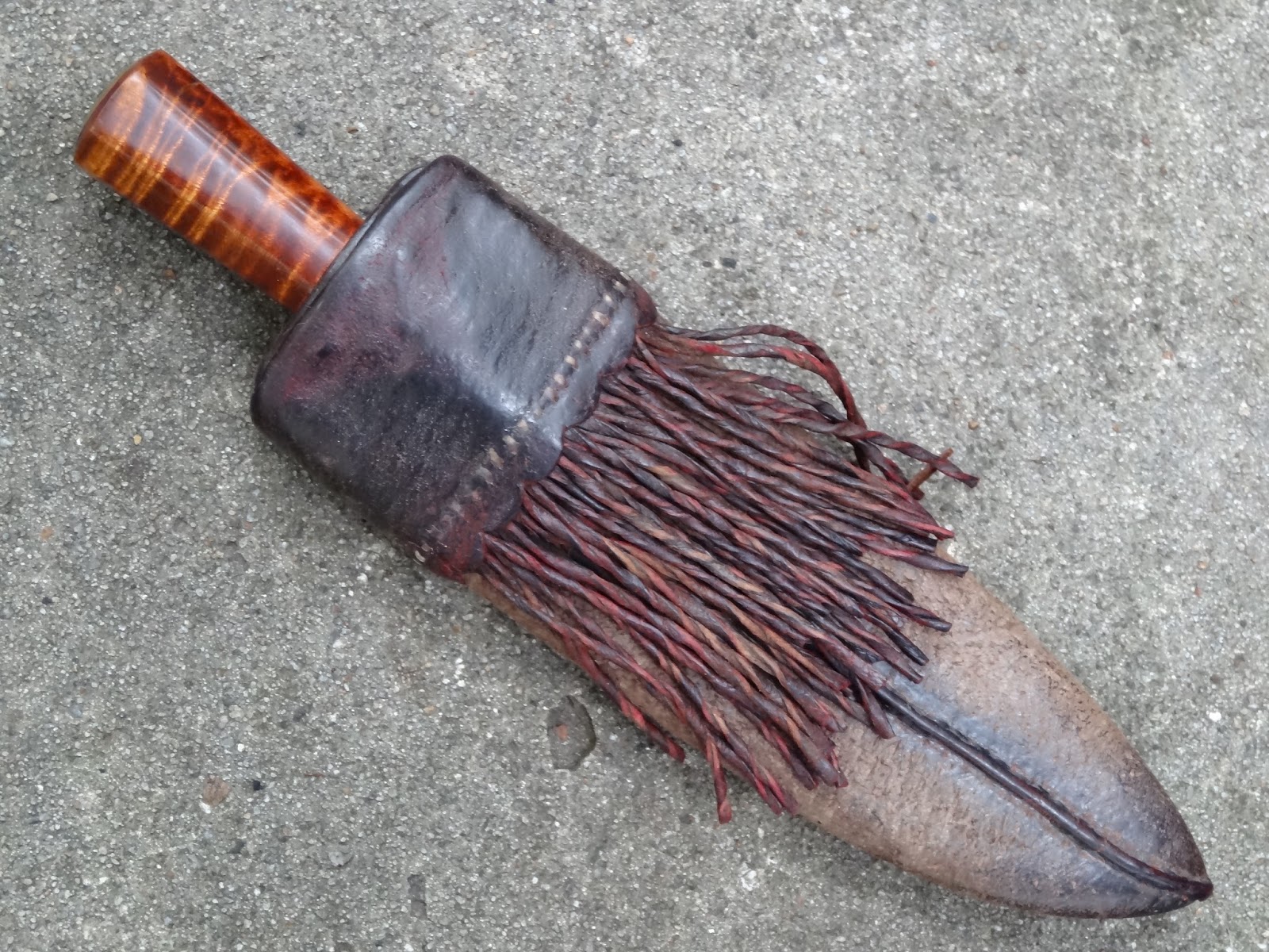 Contemporary Makers: Knife by Unknown Maker with Sheath by Fisher