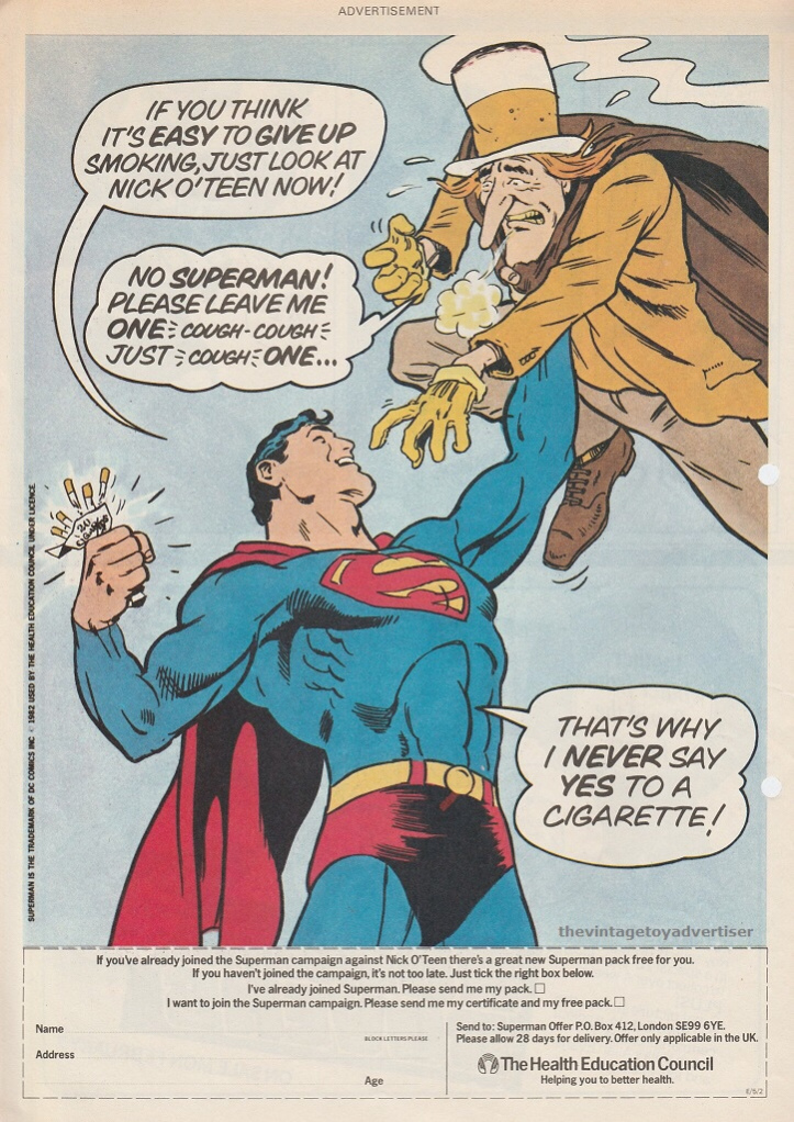 The Dork Review: UK Superman's Anti-Smoking Ad