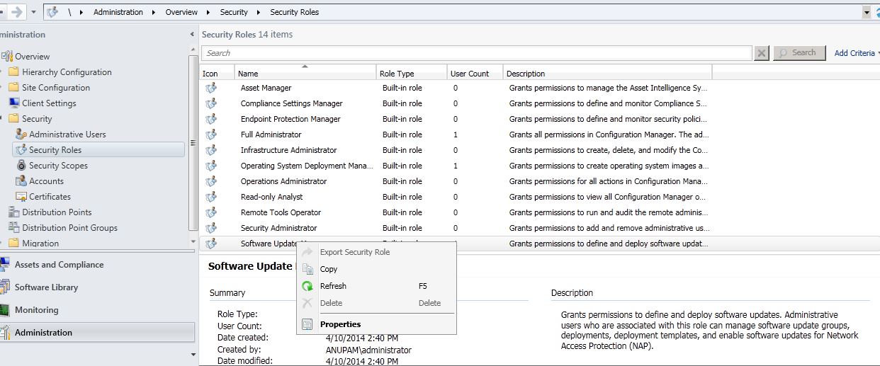 SCCM 2012 for Beginners to Intermediate : Role Based Administration in ...