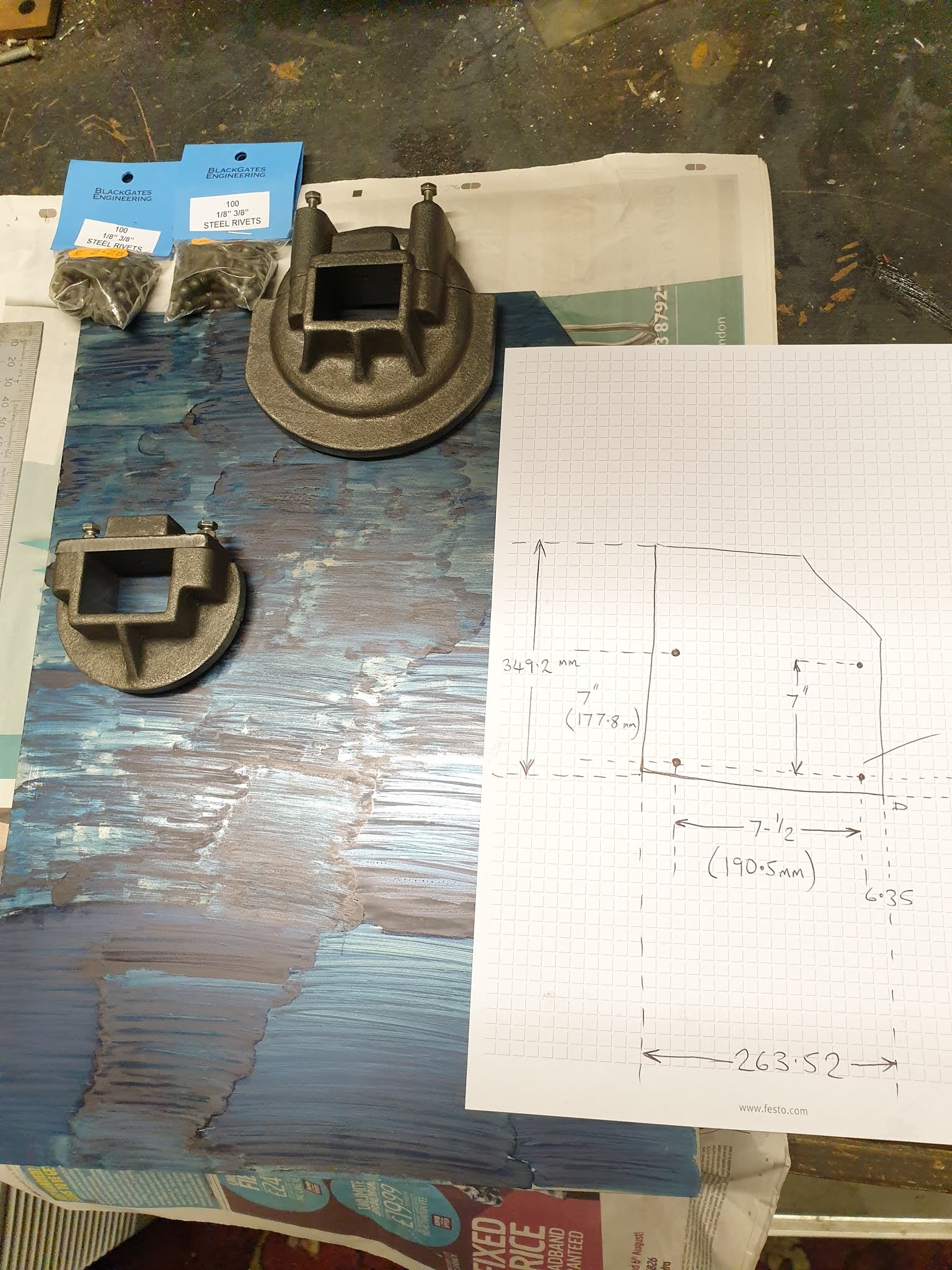 Burrell Traction Engine, Horn plates (Part 1)