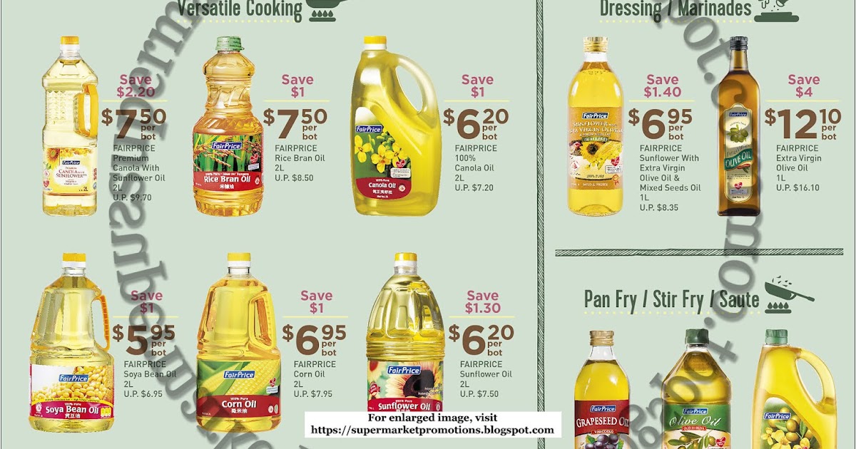 NTUC FairPrice Cooking Oils Promotion 12 - 25 April 2019 ~ Supermarket ...