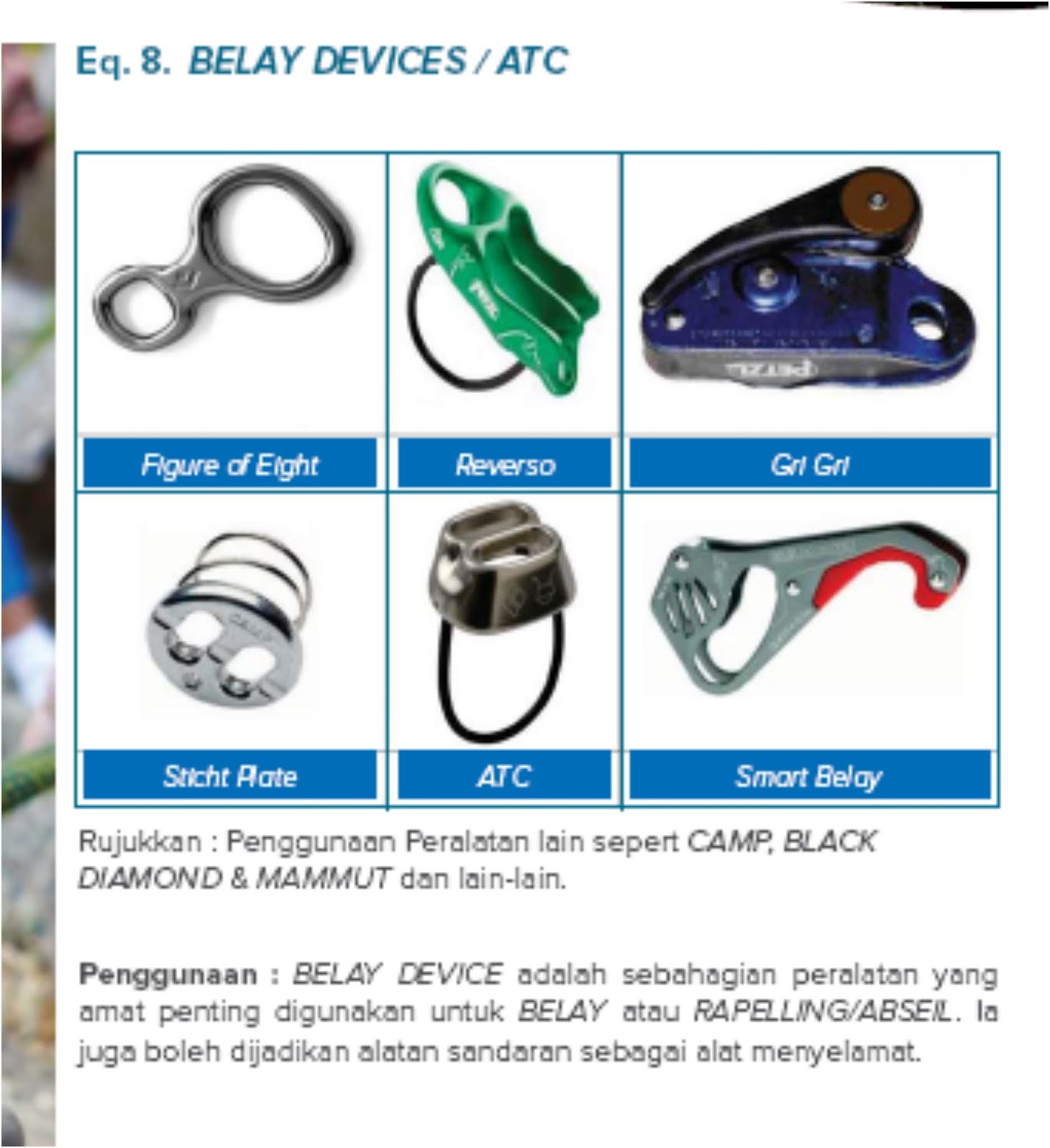 ABSEILING - TALI TINGGI