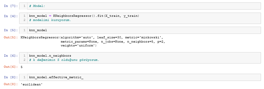 Python - KNN (Regresyon)