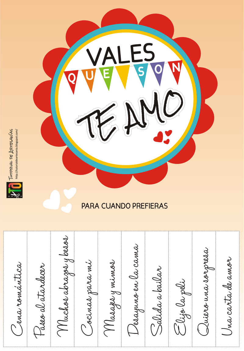 Tutorial de Artesanías: Imprimibles gratis para San Valentin