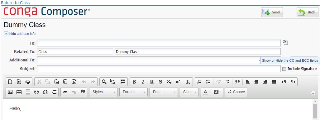 Code With Ajay Auto Populate Emails In Additionalto Bcc Section Of Conga Composer Email