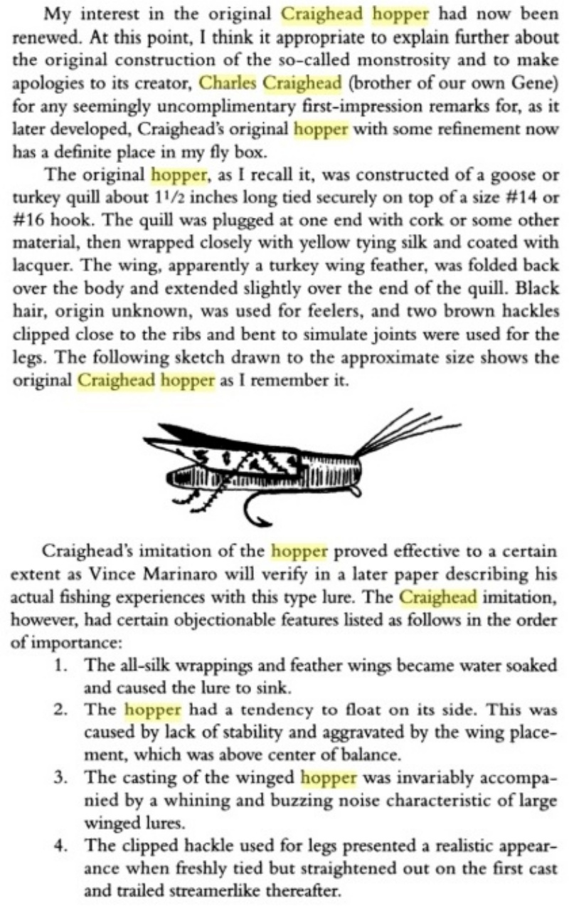 Flytying: New and Old: Pontoon Hopper
