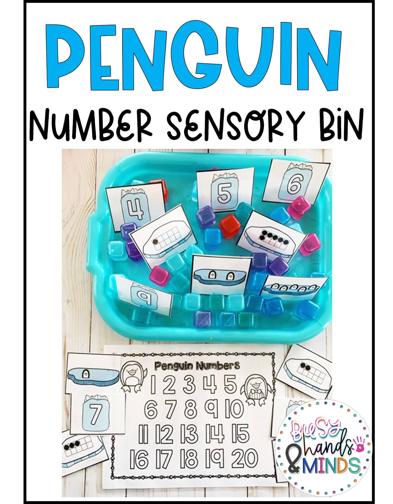 Number Sensory Bins | Busy Hands and Minds
