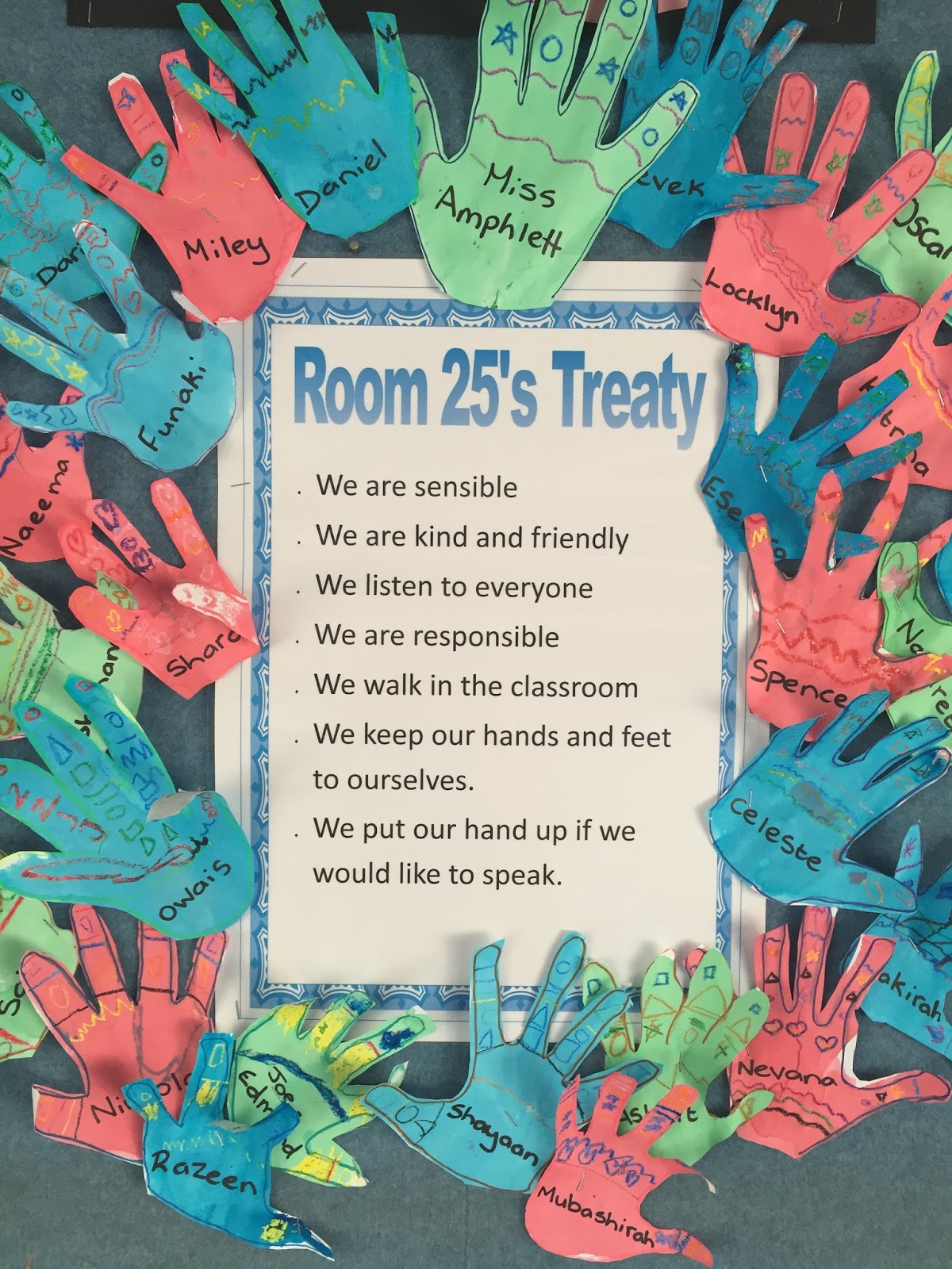 Room 25 Blog : Classroom Treaty