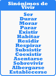 Sinónimos de VIVIR