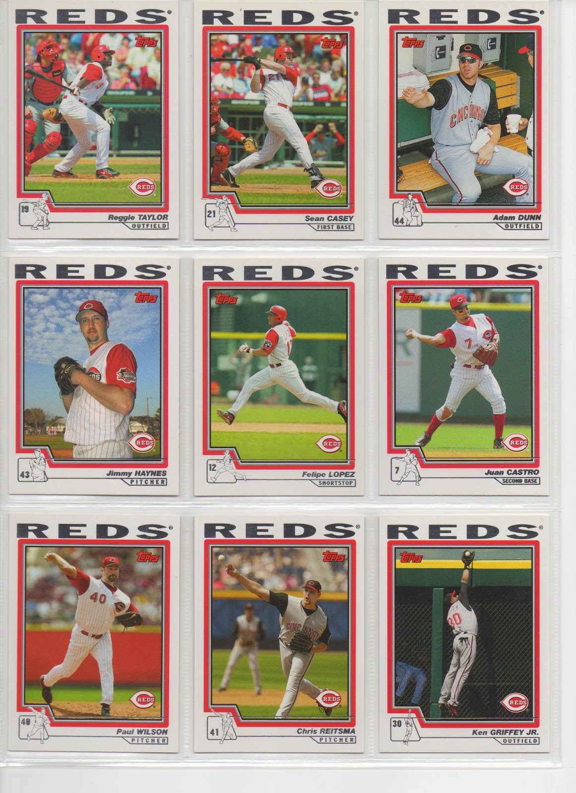 Cincinnati Reds Baseball Card Collector: 2004 Topps Cincinnati Reds ...