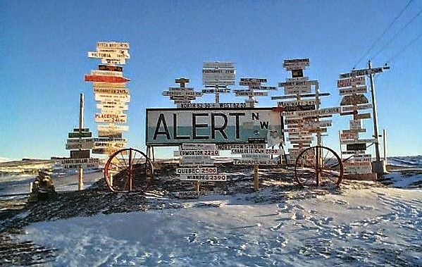 Fieggentrio: Eenzame plaatsen in de wereld: Alert, Nunavut (Canada)