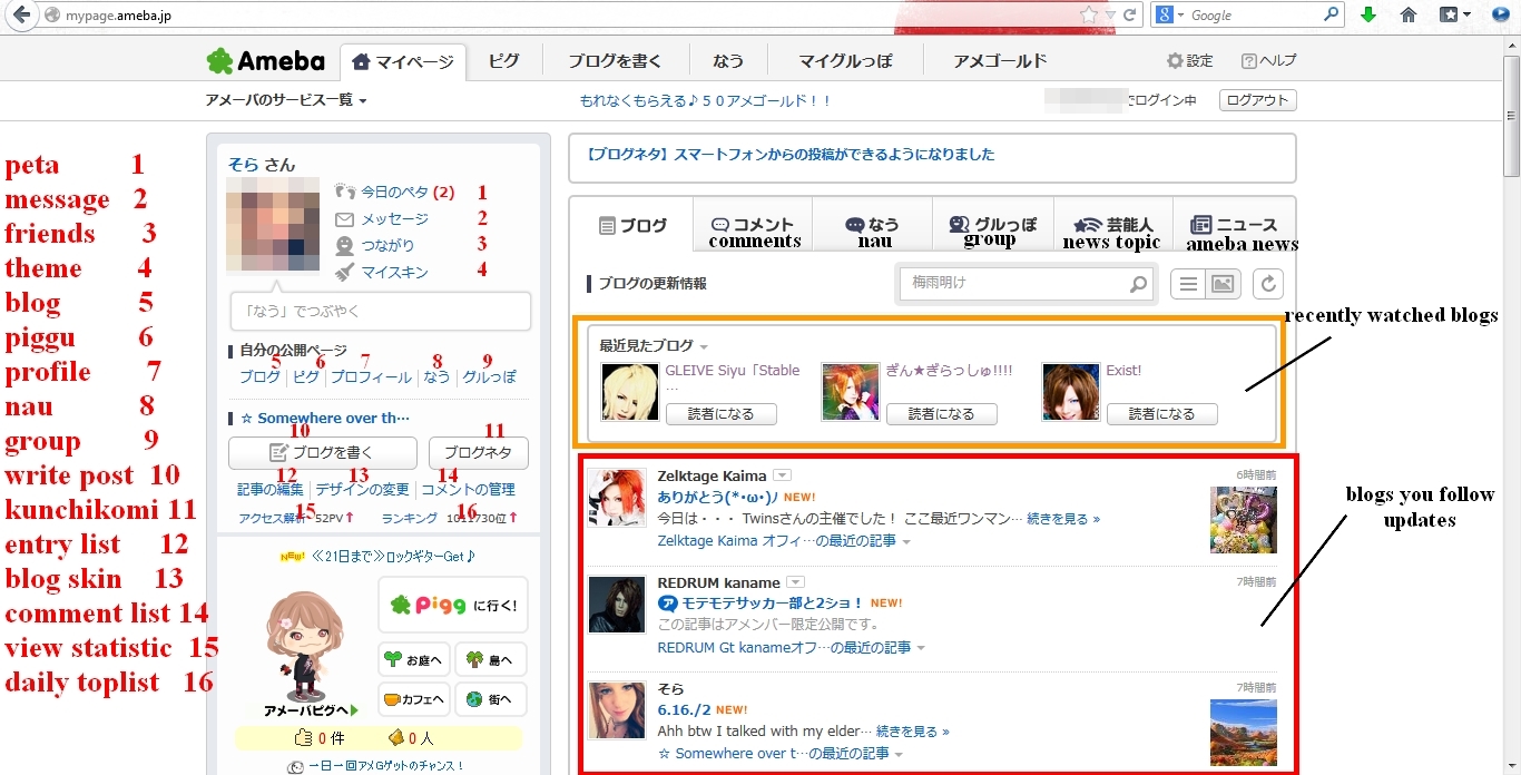 Japan stole my heart: How to use Ameba