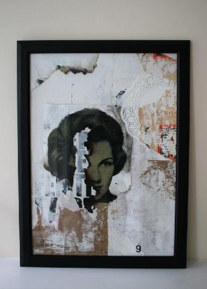 Victoria Ulrikke Iles: New work space and large scale collage piece