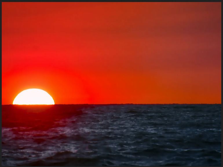 Why the sky looks red during the sunrise and sunset?