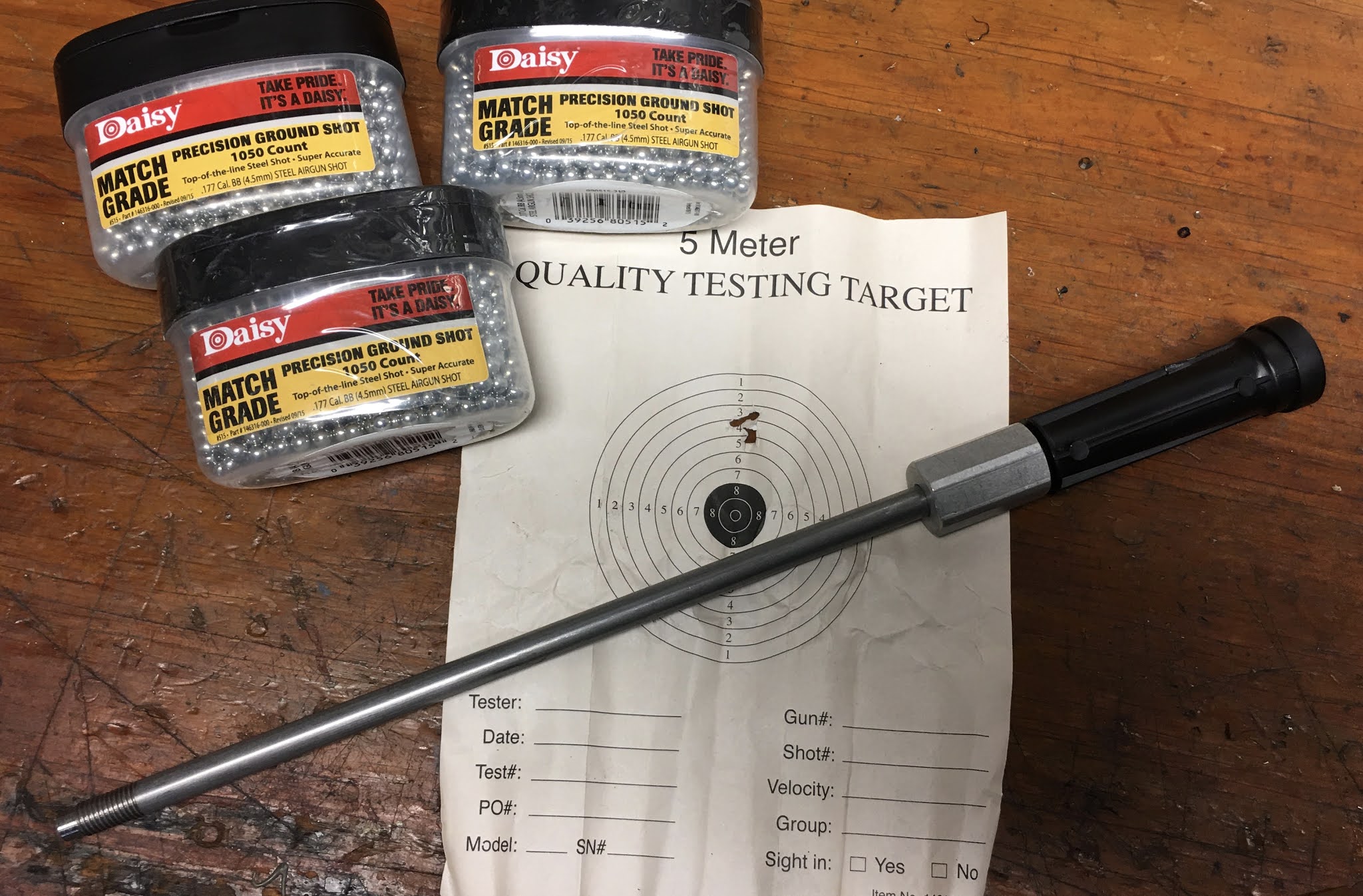 Another Airgun Blog: Smoothbore Upgrade! A Daisy 499 Barrel into a ...