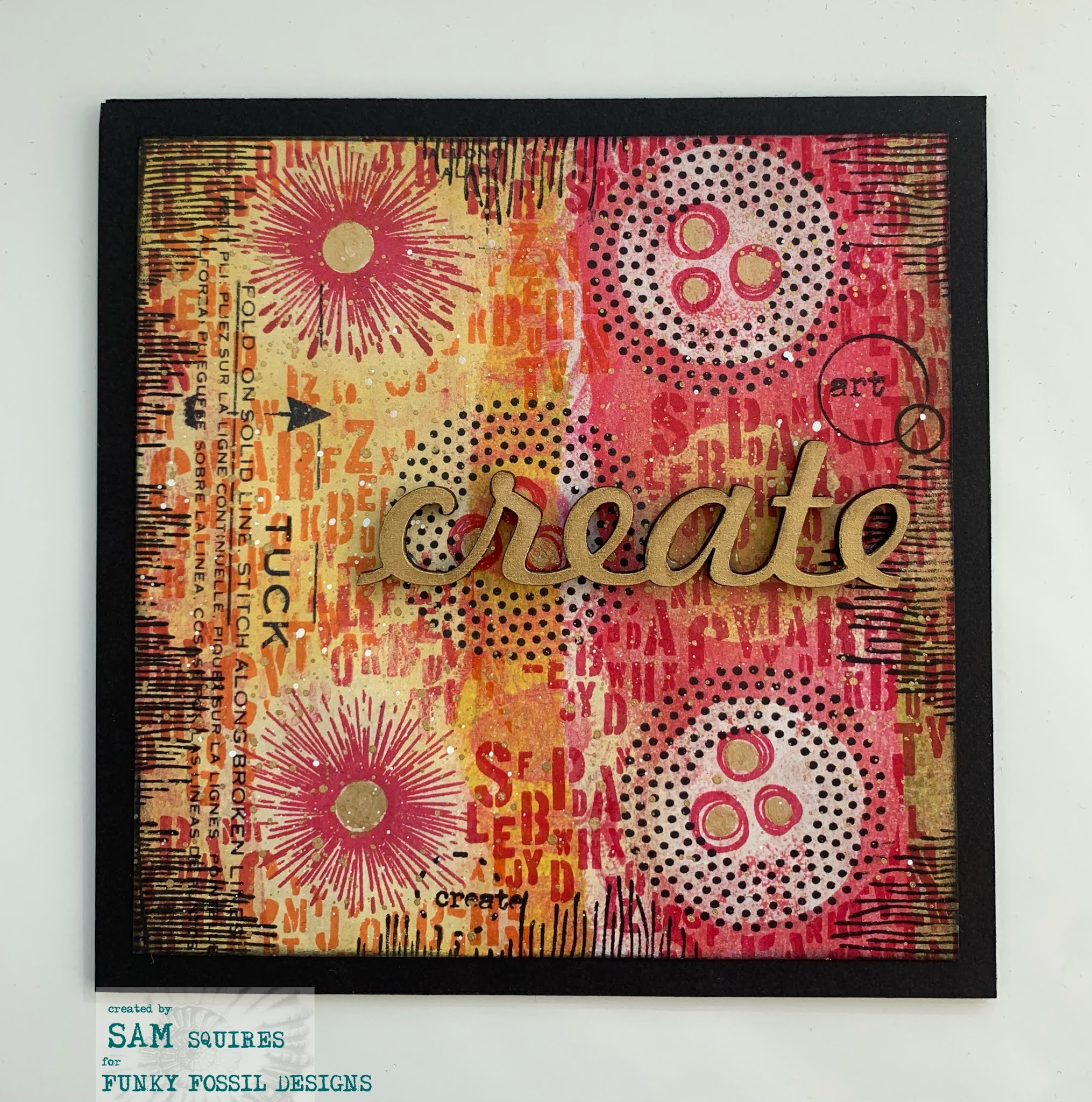 A Crafting Niche: Funky Fossil Designs "Kaleidescope" patterned paper ...