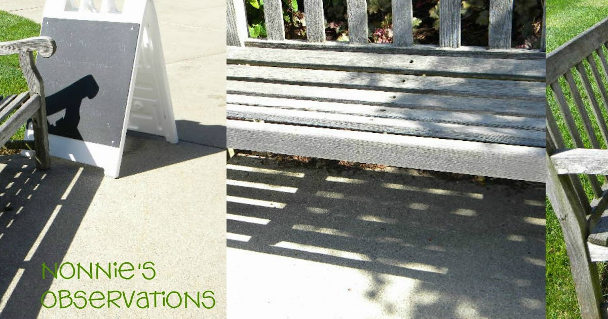 DAY 295 of NONNIE'S PHOTO A DAY: Park Bench Shadows