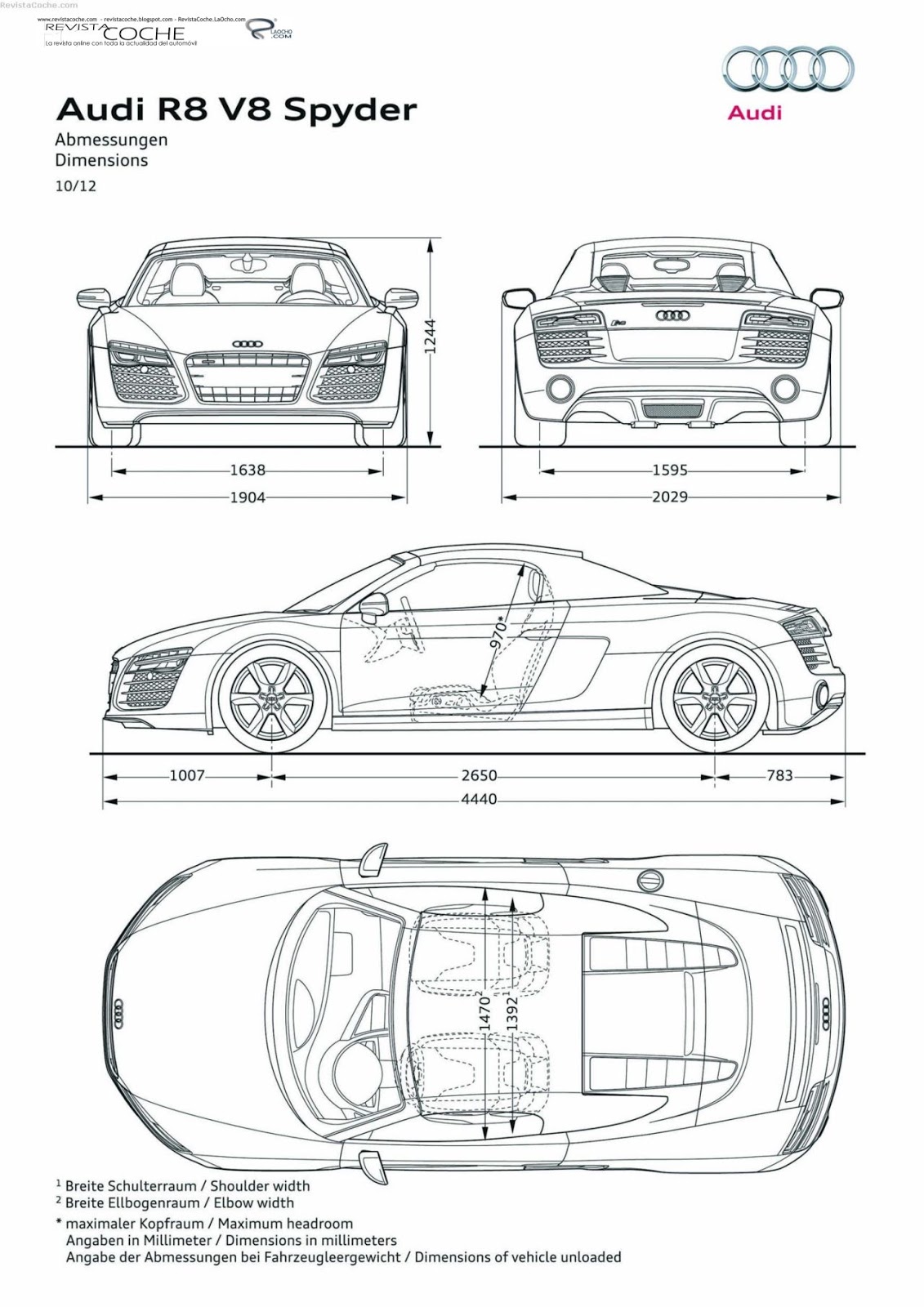 Revista Coche: Precios y toda la información del nuevo Audi R8 2013