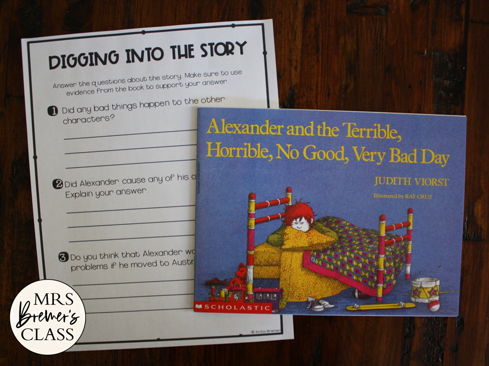 Alexander and the Terrible, Horrible, No Good, Very Bad Day | Mrs ...