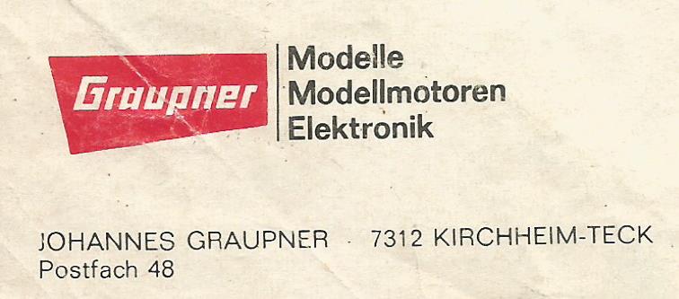 greekmodeller - Αερομοντελισμός στην Ελλάδα: Η θλιβερή ιστορία της Graupner