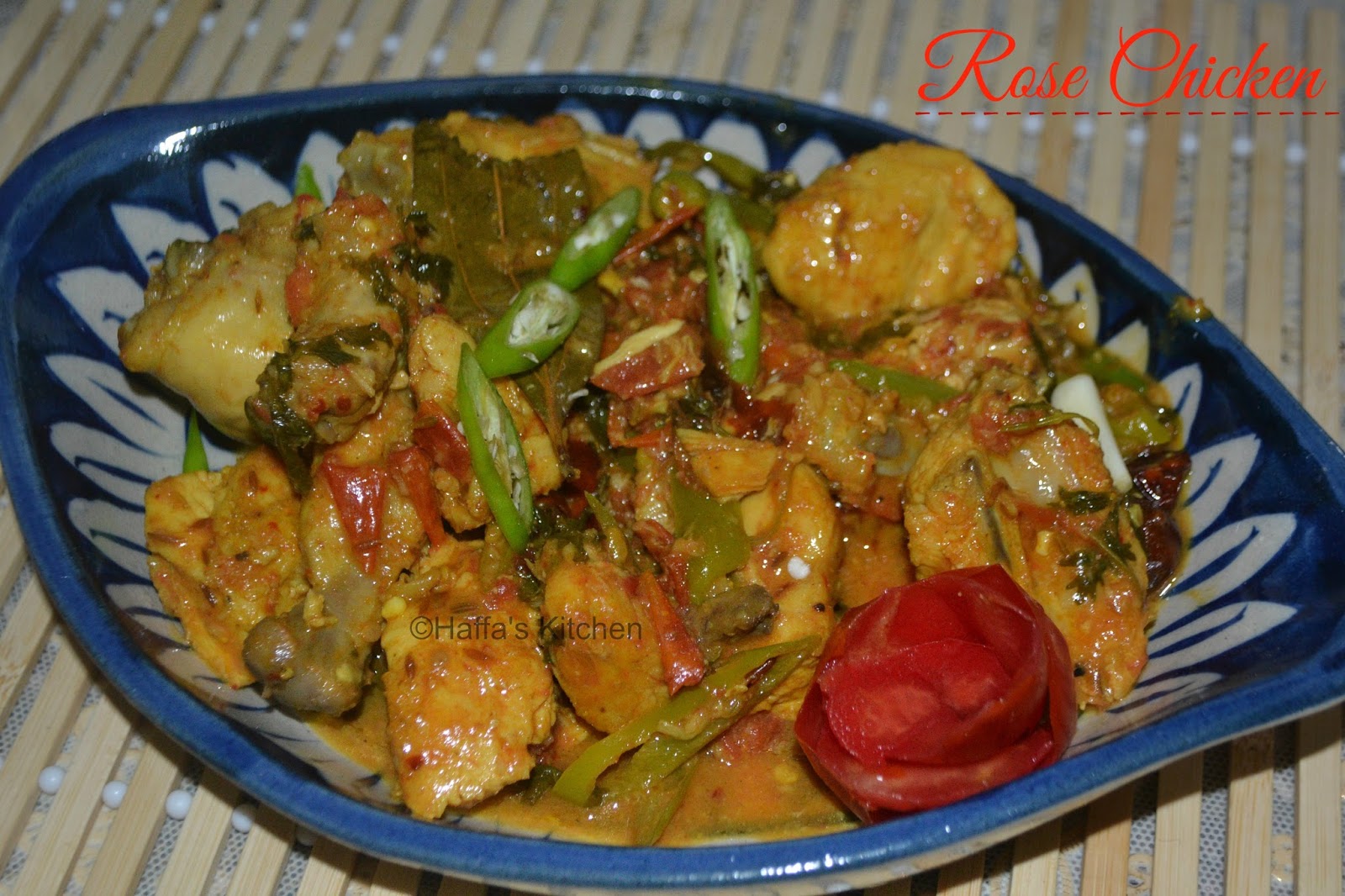 Rose Chicken | Haffa's kitchen adventures