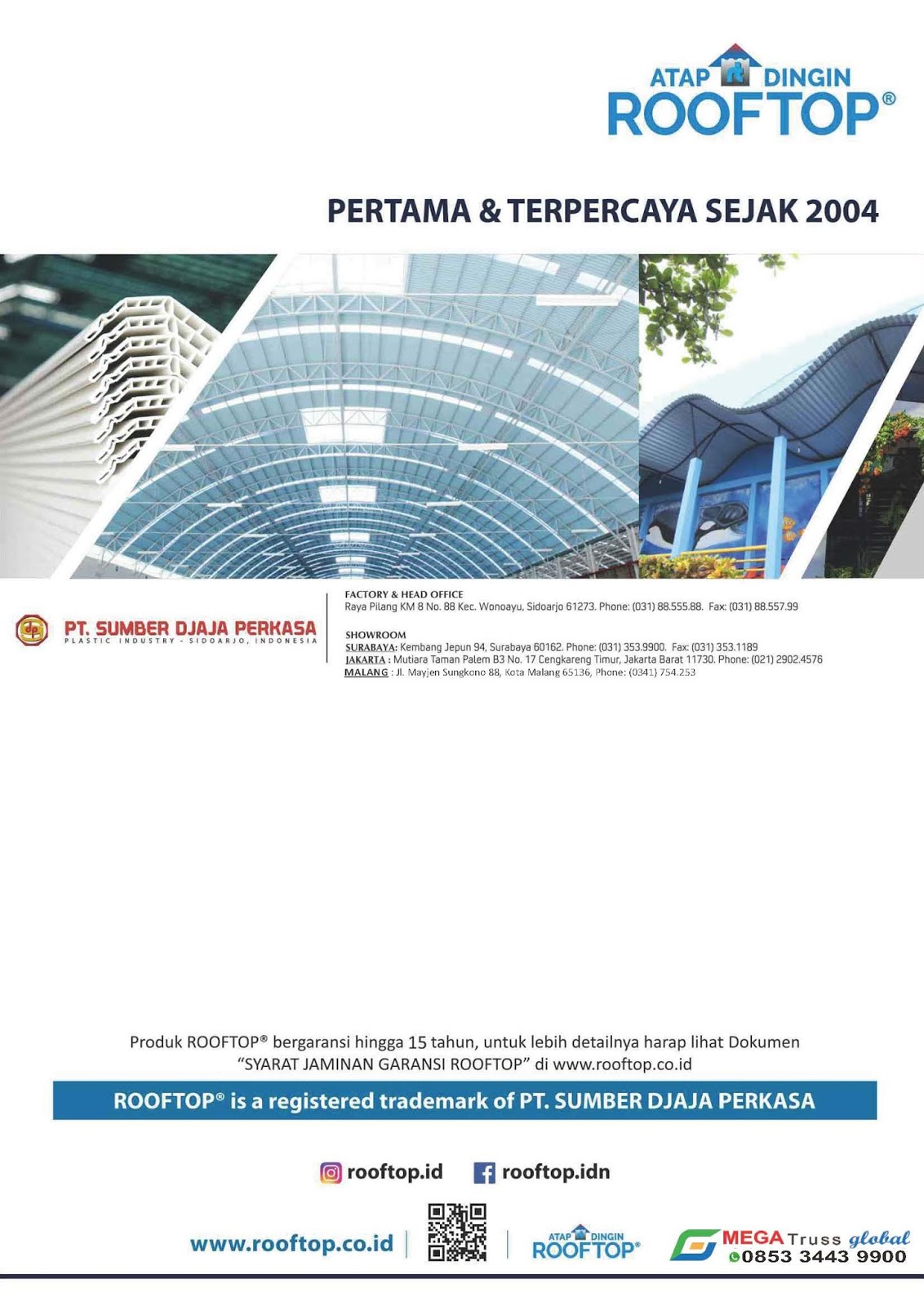 Brosur Atap PVC ROOFTOP - Depogenteng.com - Pusat Penjualan Segala Macam Genteng